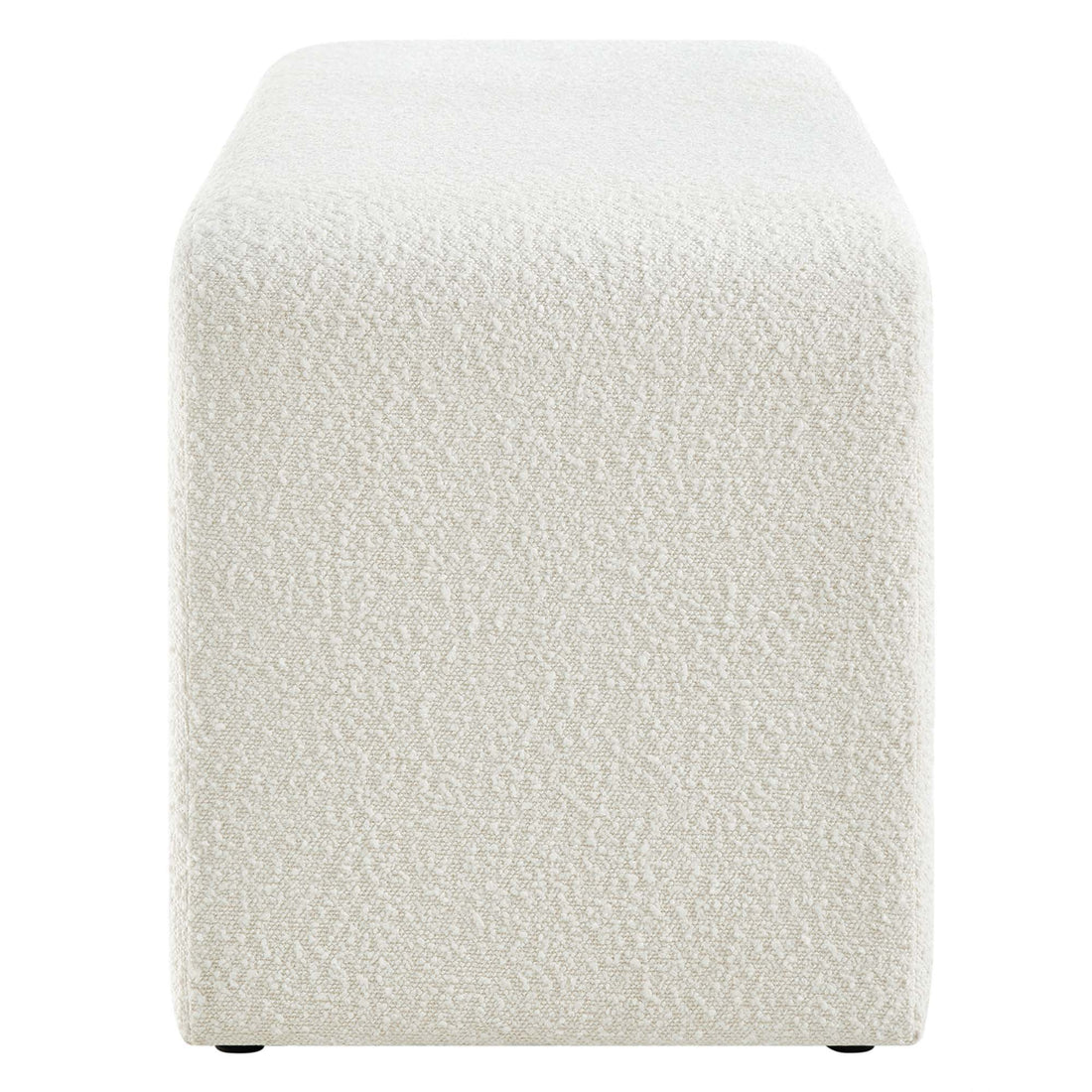 Simba Boucle Fabric Waterfall Long Bench